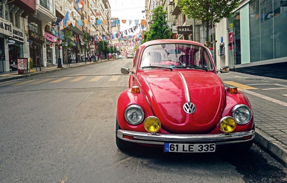 Free Stock Photo of Red Beetle Car | Download Free Images and Free ...