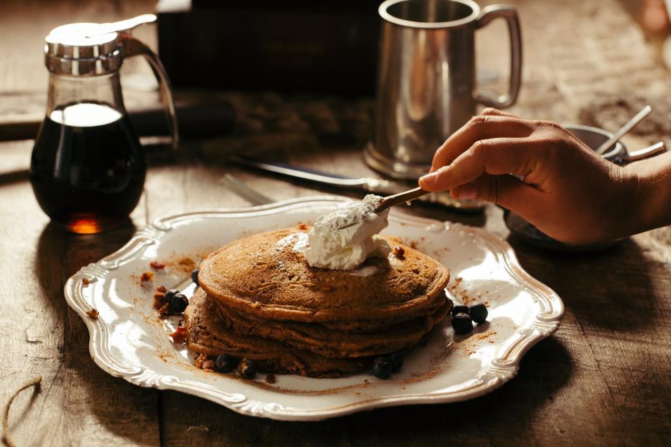 Free Stock Photo of Pancakes and Coffee | Download Free Images and Free ...
