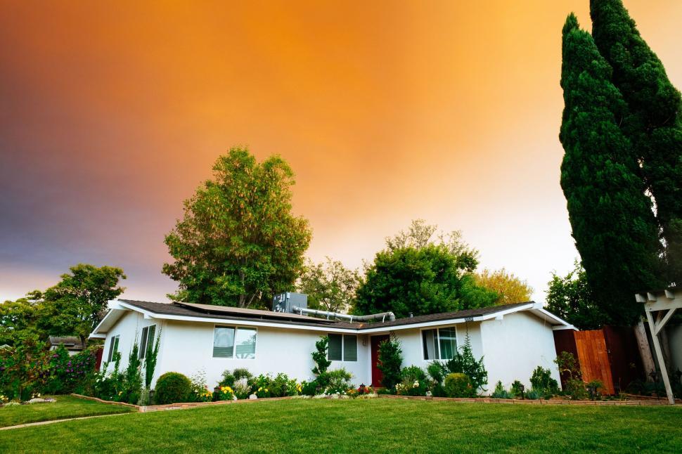 Free Stock Photo of House and Colorful Sky | Download Free Images and ...