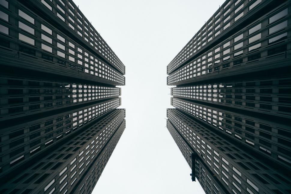 Free Stock Photo of Two high rise building from below | Download Free ...