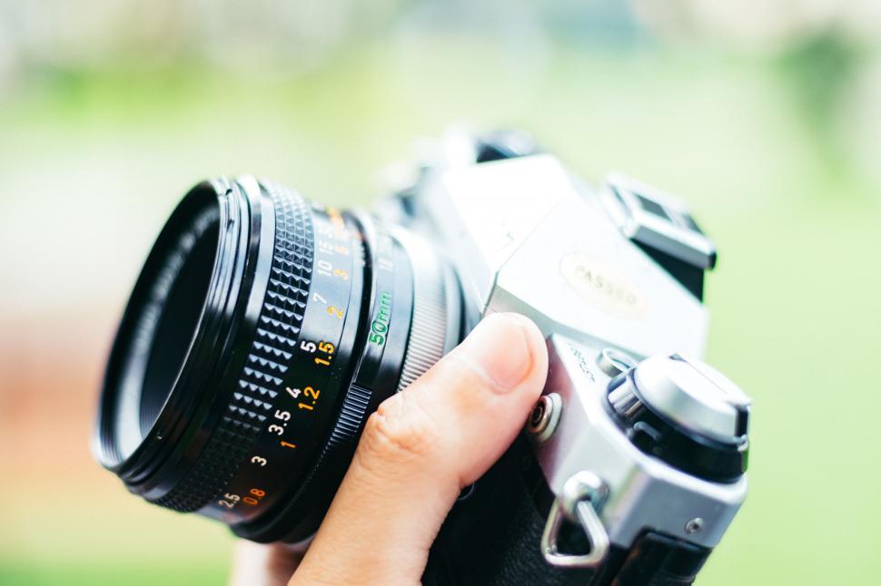 Free Stock Photo of Camera in hand | Download Free Images and Free ...