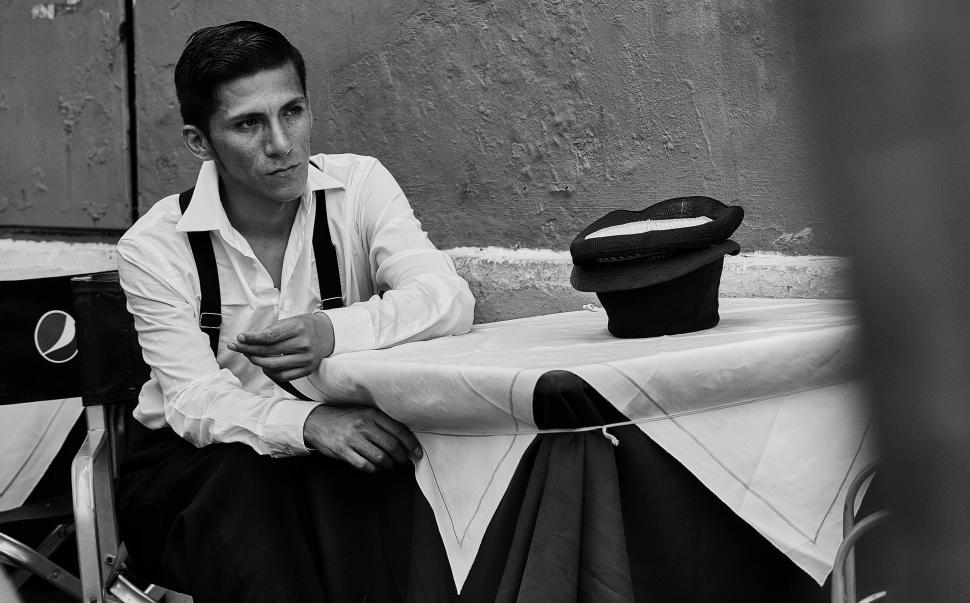 Free Stock Photo of Male Actor Sitting On Chair - B&W | Download Free ...