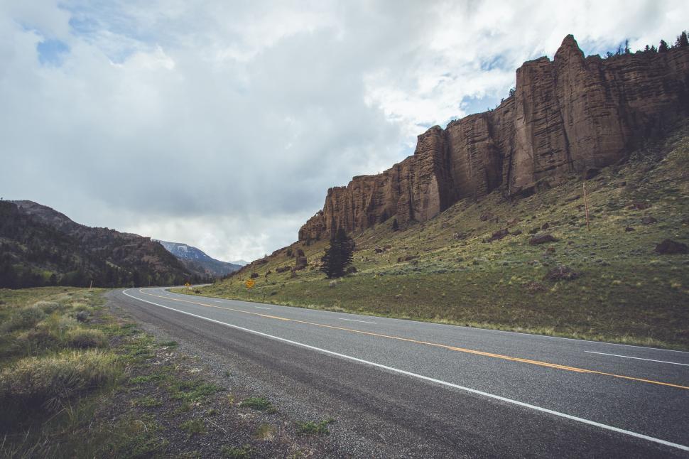 Free Stock Photo of Highway and Rocky Mountains | Download Free Images ...