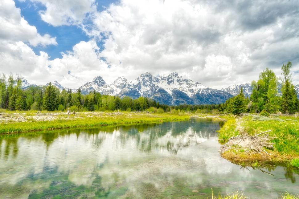 Free Stock Photo of Lake and Snow Mountains | Download Free Images and ...