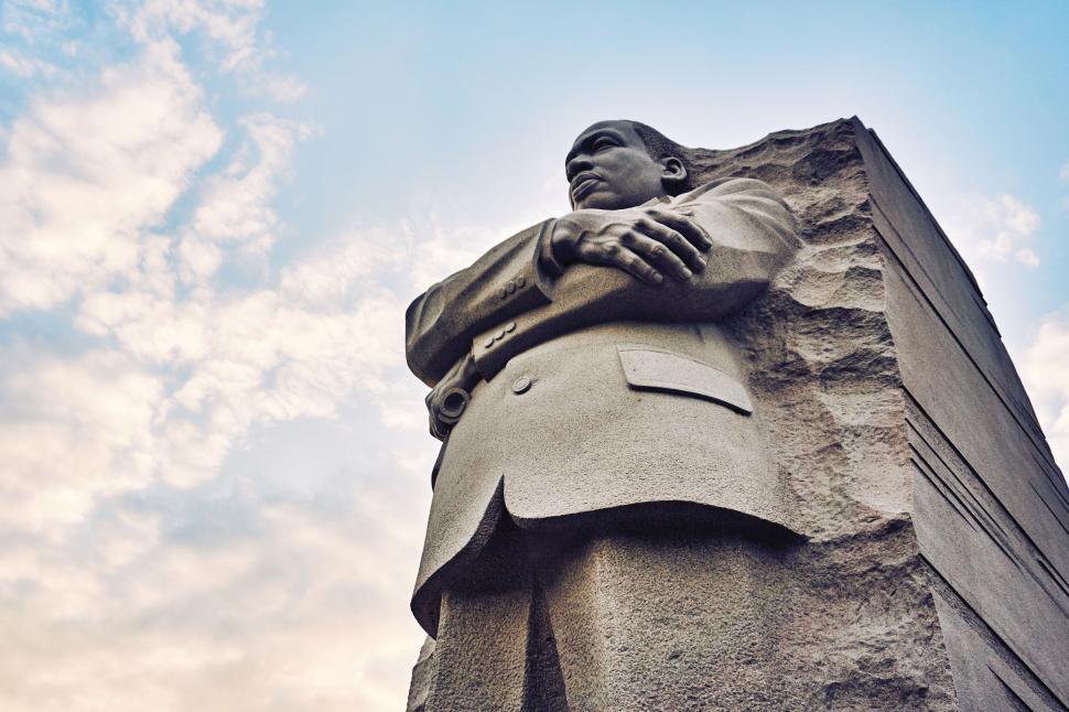 Free Stock Photo of Sculpture of Man in Suit with sky as background ...