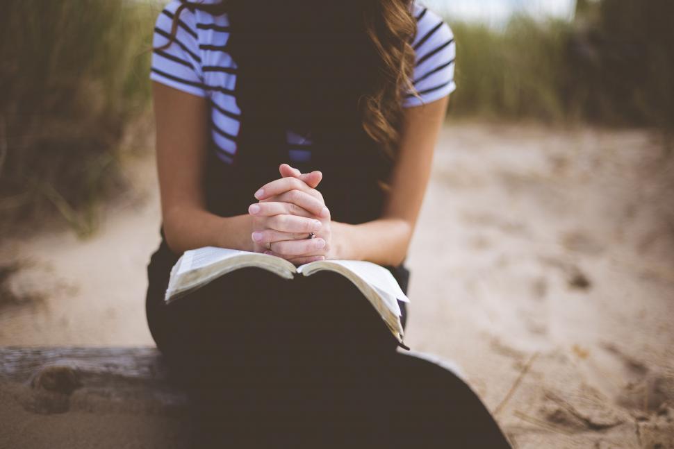 Free Stock Photo of Praying with Bible | Download Free Images and Free ...