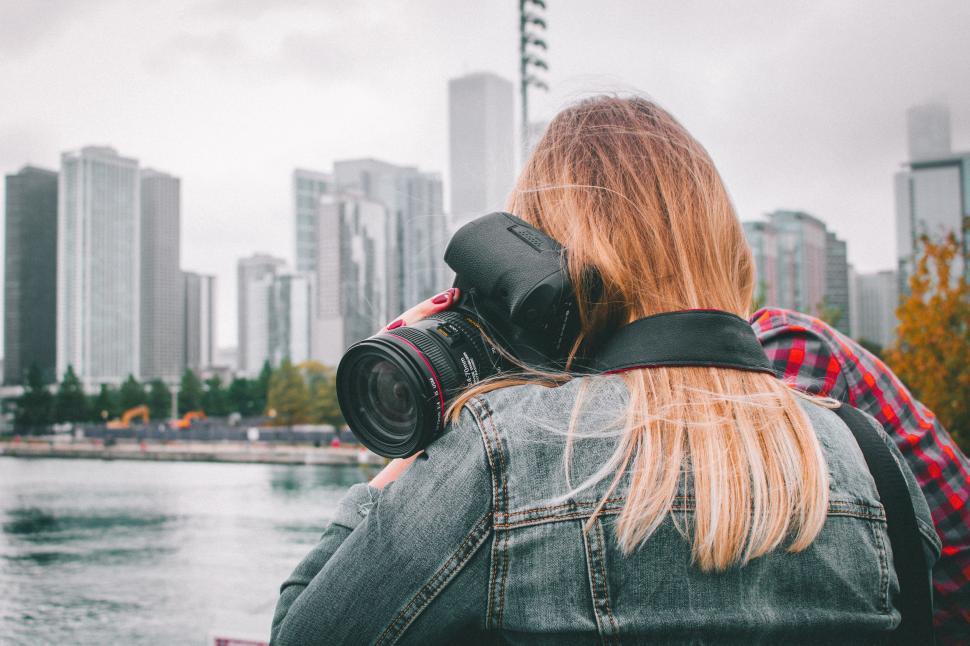 Free Stock Photo of Blonde Woman with Camera | Download Free Images and ...