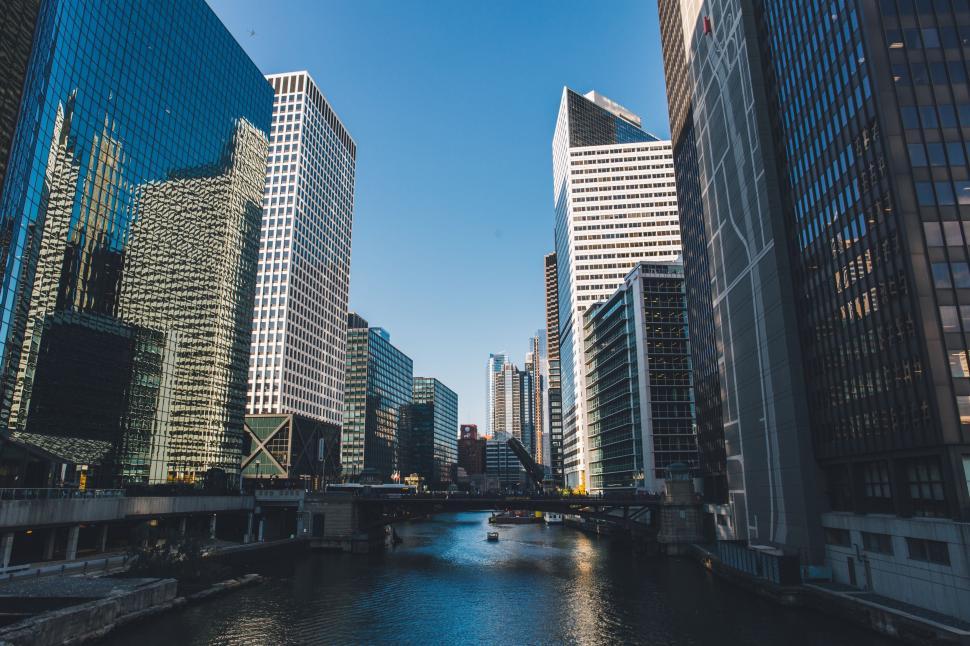 Free Stock Photo of River and Skyscrapers | Download Free Images and ...