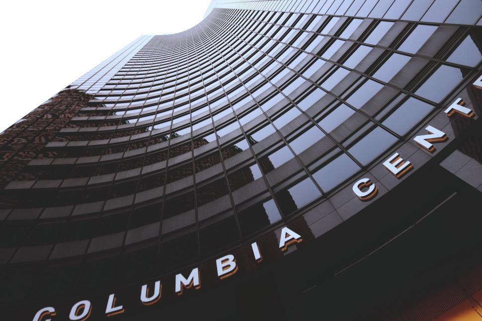 Free Stock Photo of Exterior View of Columbia Center Office Building ...