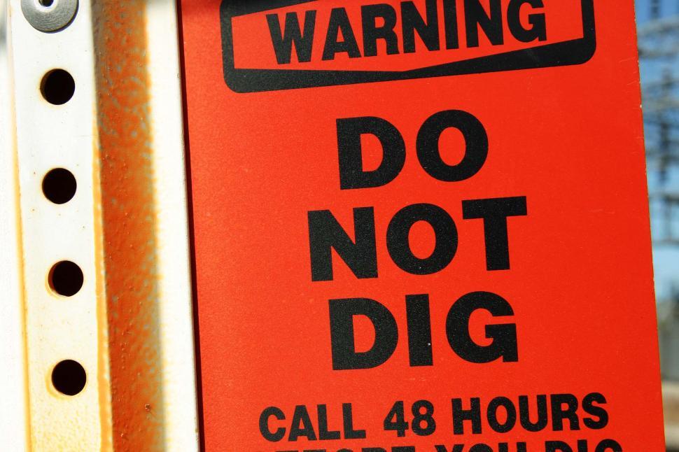 Free Stock Photo of Do Not Dig Sign | Download Free Images and Free ...