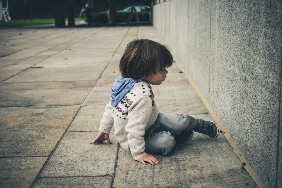 Free Stock Photo of Little Boy on the pavement | Download Free Images ...