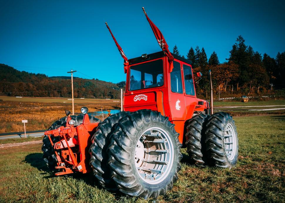 Free Stock Photo of Red Tractor | Download Free Images and Free ...