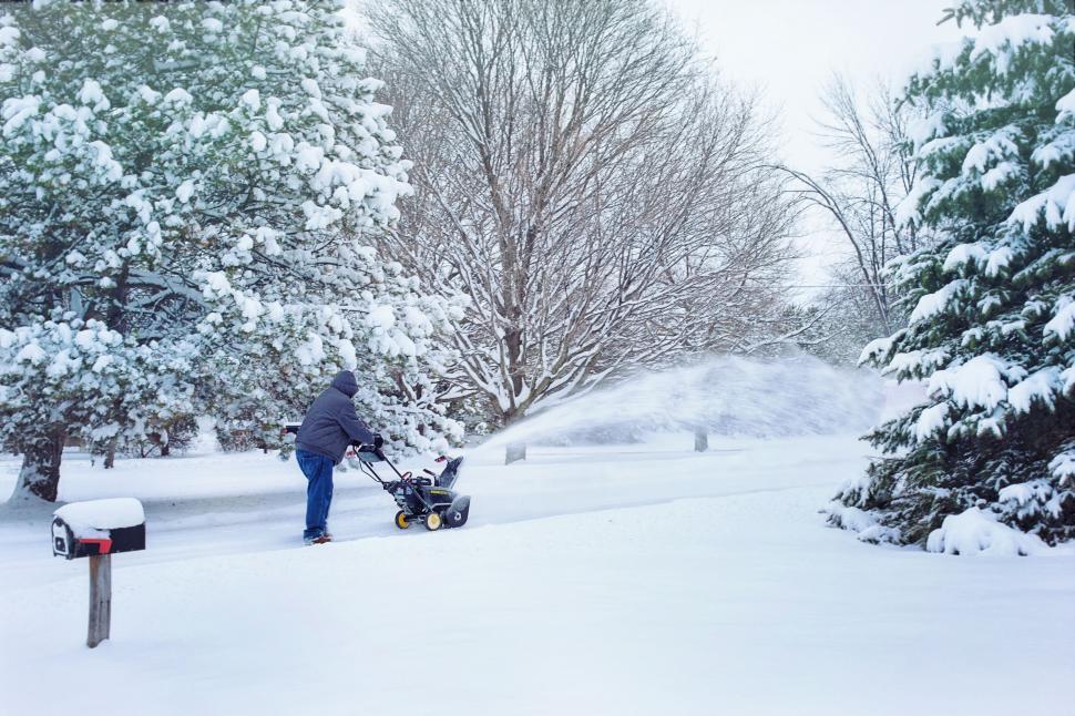 Free Stock Photo of Man with Snow blower | Download Free Images and ...
