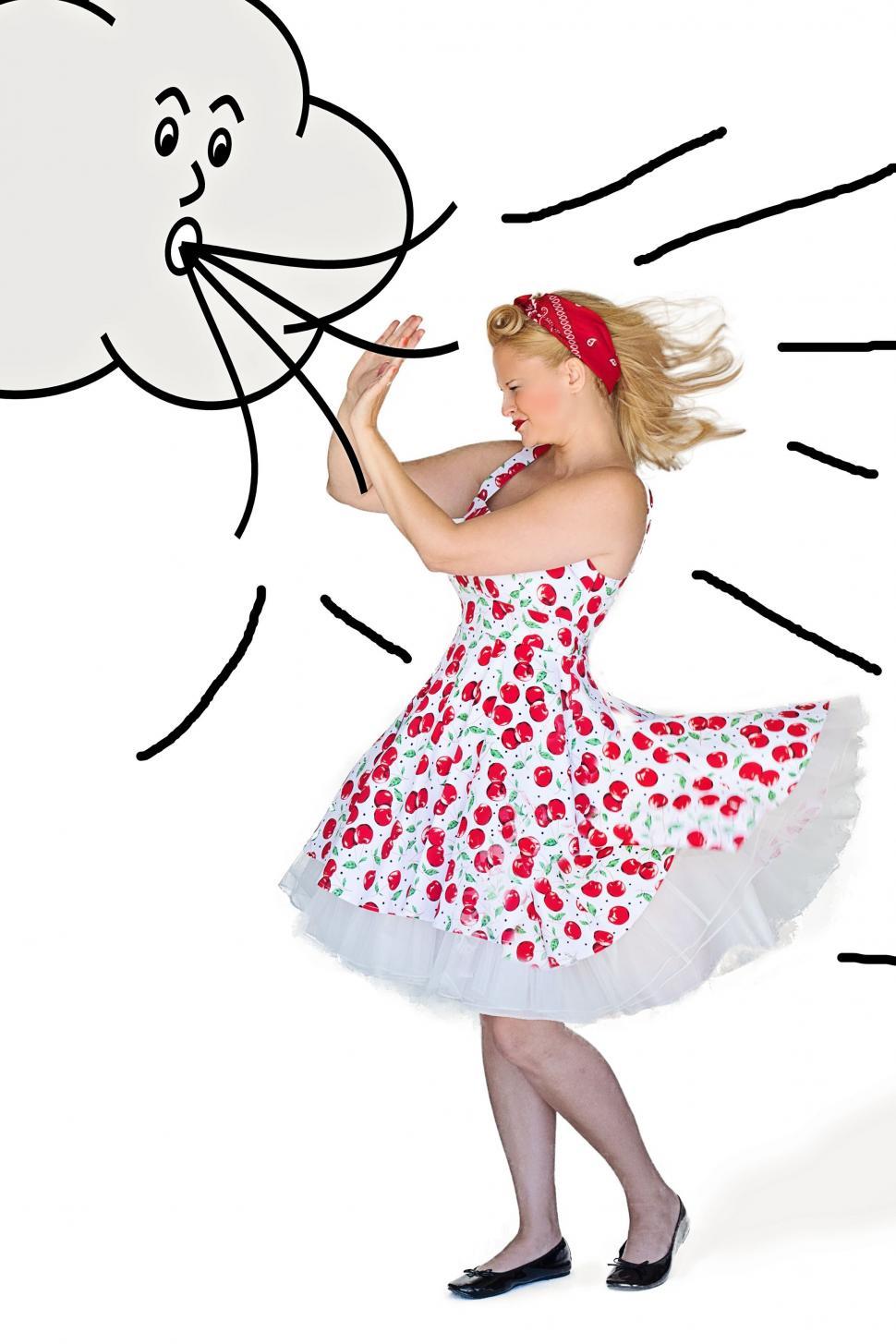 Free Stock Photo of Young Woman and cloud face - Illustration ...