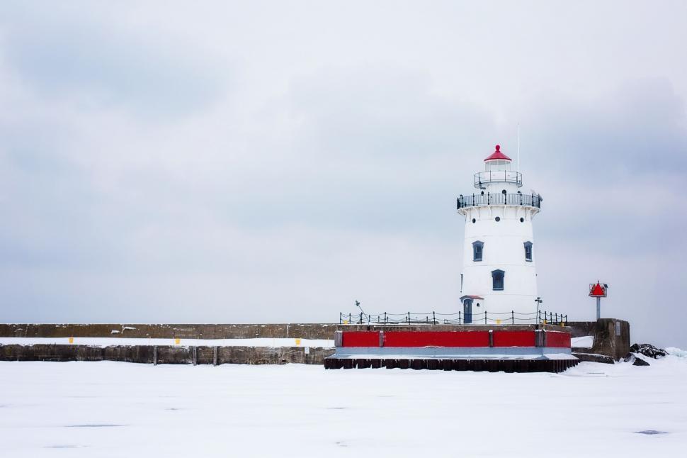 Free Stock Photo of Lighthouse in snow | Download Free Images and Free ...