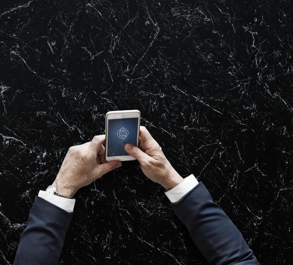 Free Stock Photo of Close up of hands tapping a mobile phone screen ...