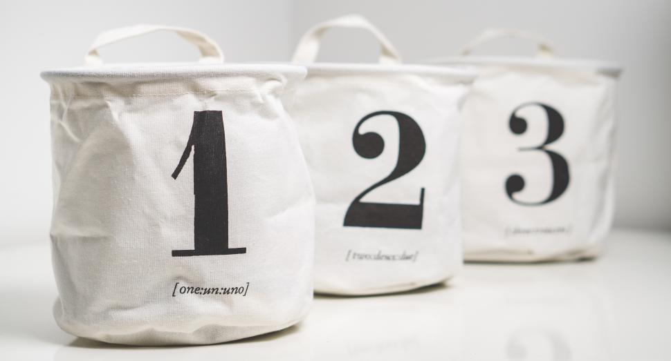 Free Stock Photo of Close up of three numbered bags | Download Free ...