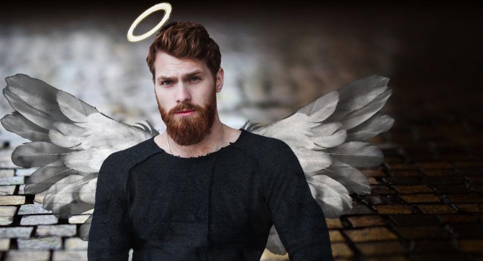 Free Stock Photo of Angelic Man Photo Illustration | Download Free ...