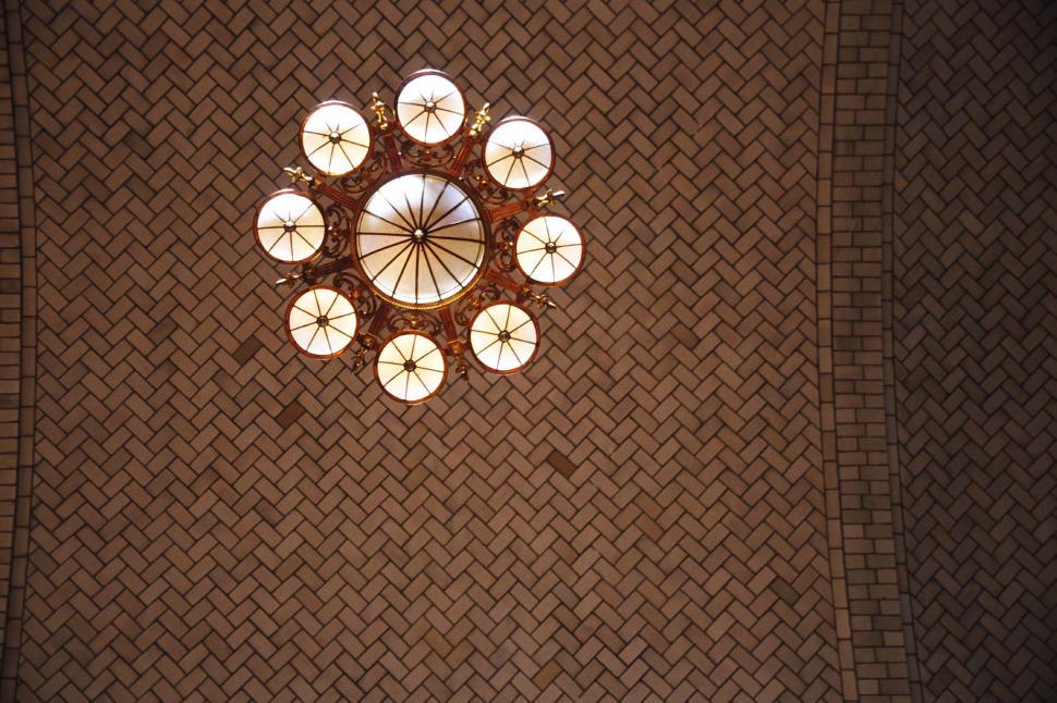 Free Stock Photo of Ceiling light at Ellis Island Immigration Station ...