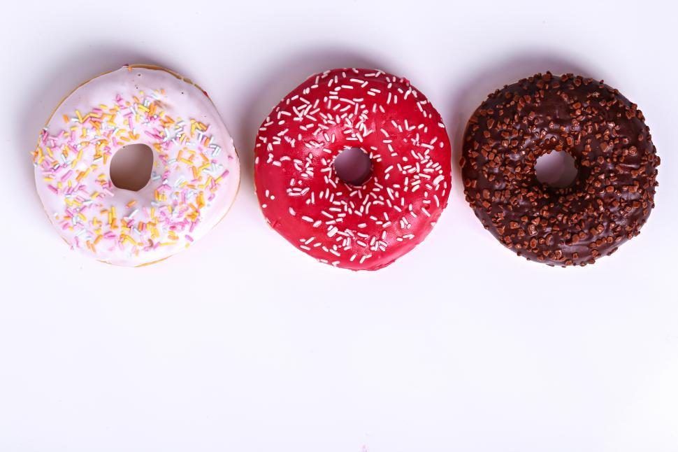Free Stock Photo of Delicious donuts, all in a row | Download Free ...