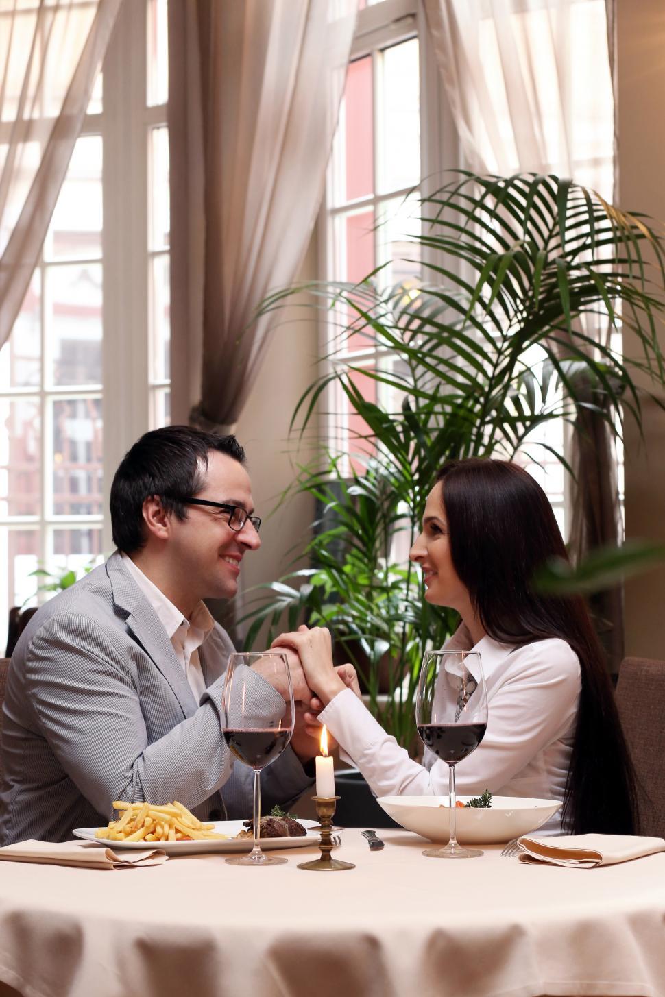 Free Stock Photo of Beautiful couple in elegant restaurant | Download ...