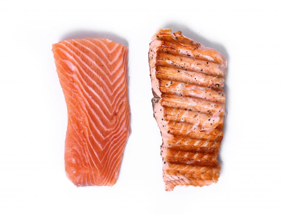 Free Stock Photo of Delicious slice of salmon, fresh and cooked ...