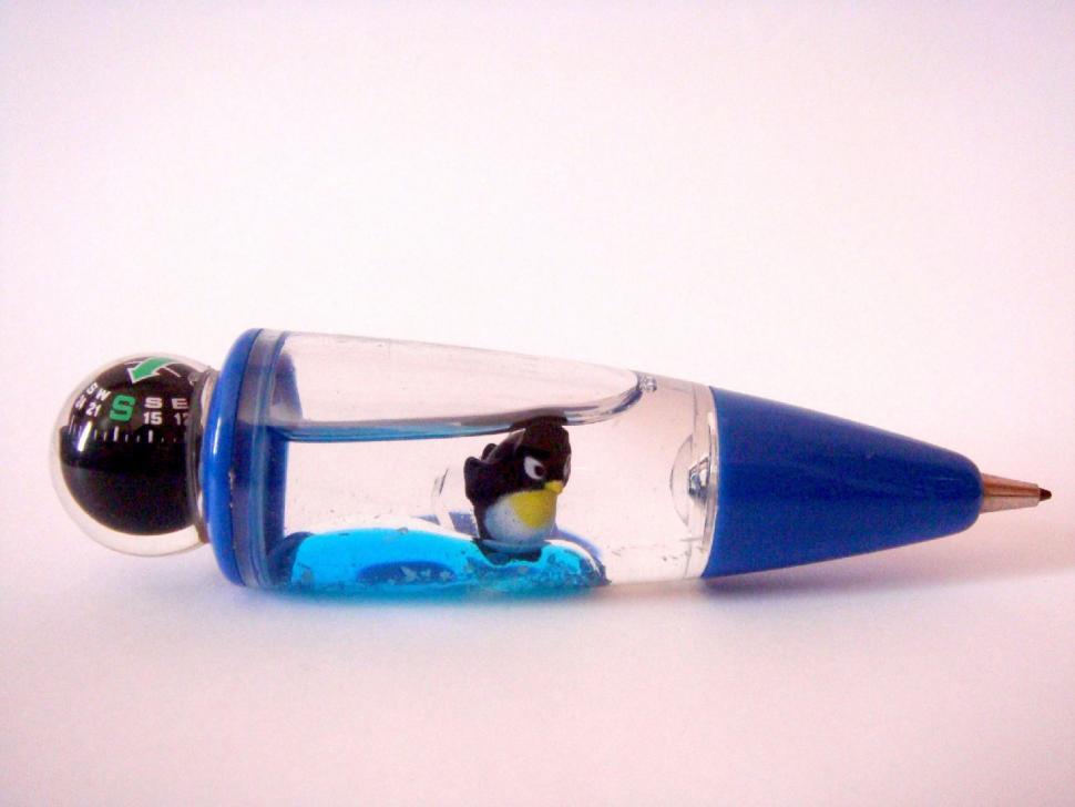Free Stock Photo of Penguin Blue Ball Pen | Download Free Images and ...