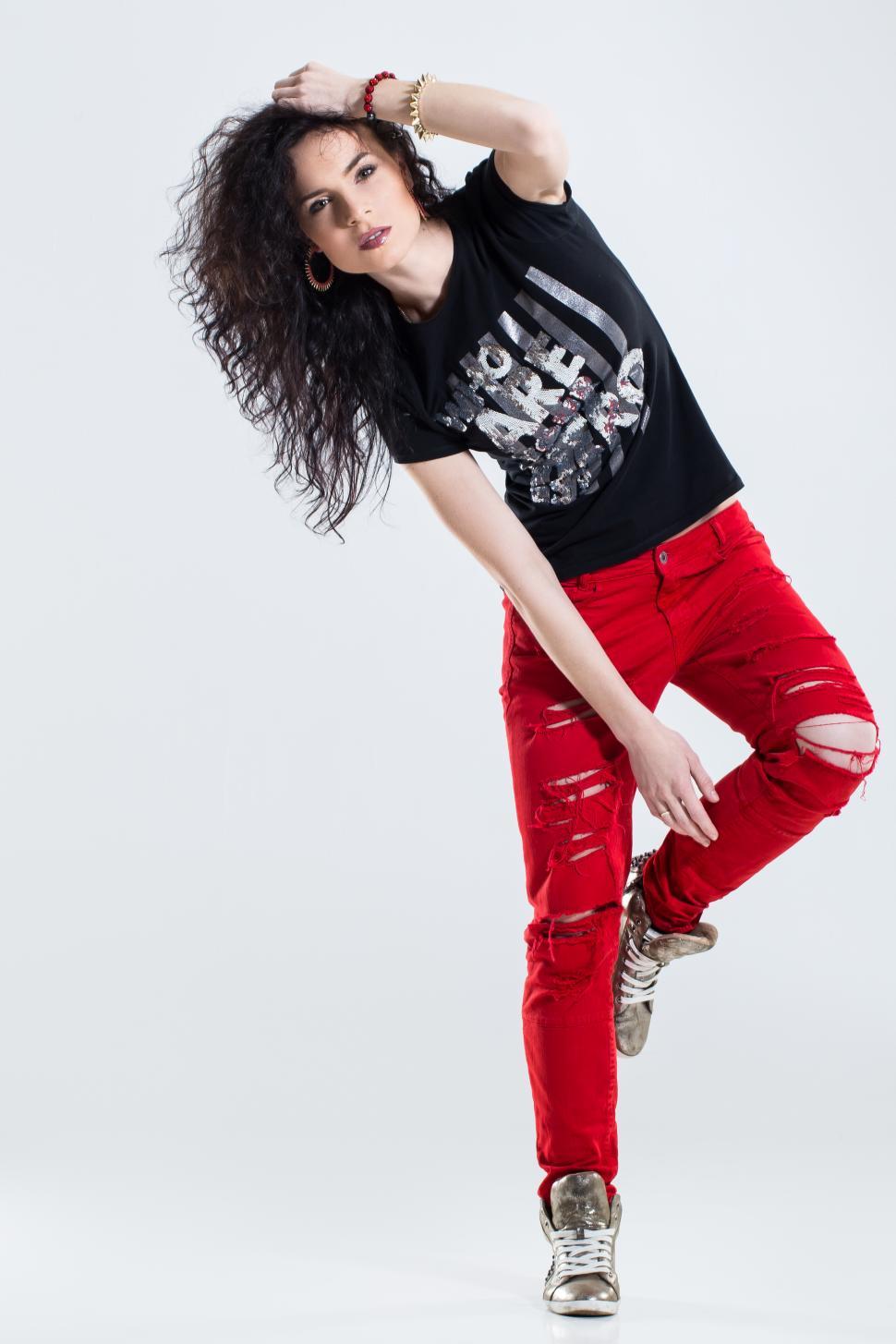 Free Stock Photo of Edgy girl on white background | Download Free ...