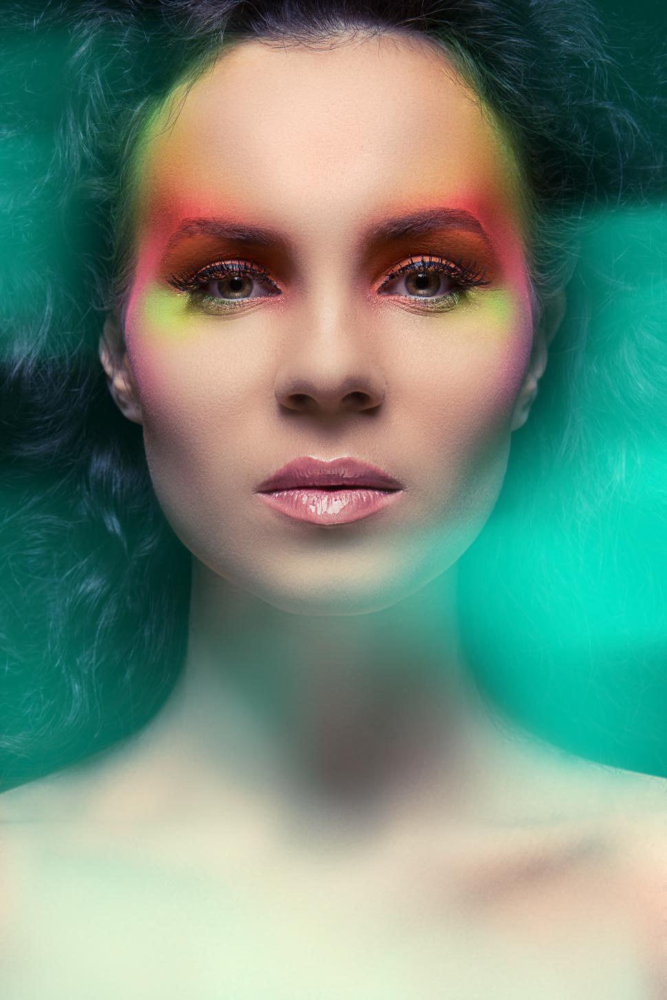 Free Stock Photo of Woman with exotic colored make-up | Download Free ...
