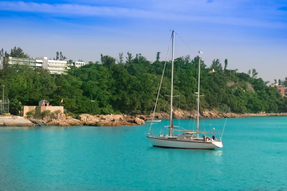 Free Stock Photo of Sailboat Floating in Middle of Water | Download ...