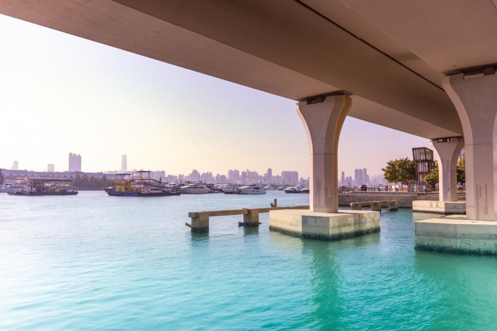 Free Stock Photo of Harbor view under bridge | Download Free Images and ...