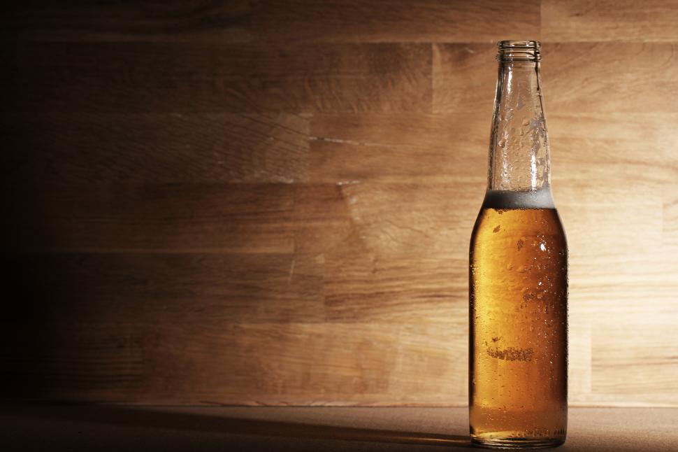 Free Stock Photo of One single beer over wooden surface | Download Free ...