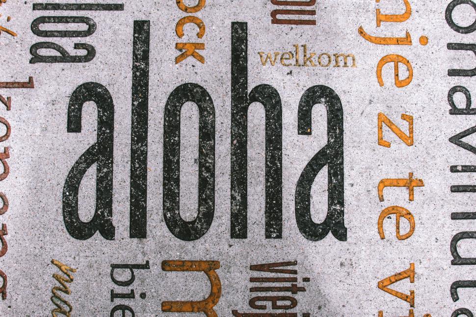Free Stock Photo of Aloha - Text , Background | Download Free Images ...