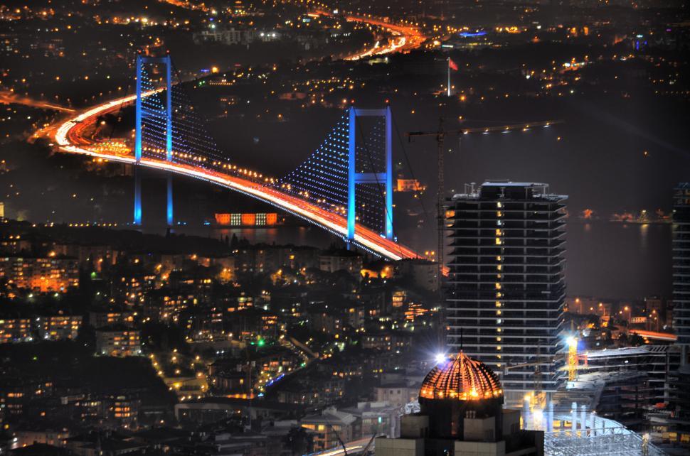 Free Stock Photo of Bosporus Bridge at night | Download Free Images and ...