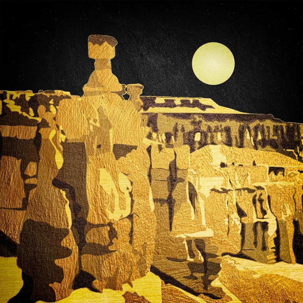 Free Stock Photo of Full Moon Over Bryce Canyon in Utah - Abstract ...