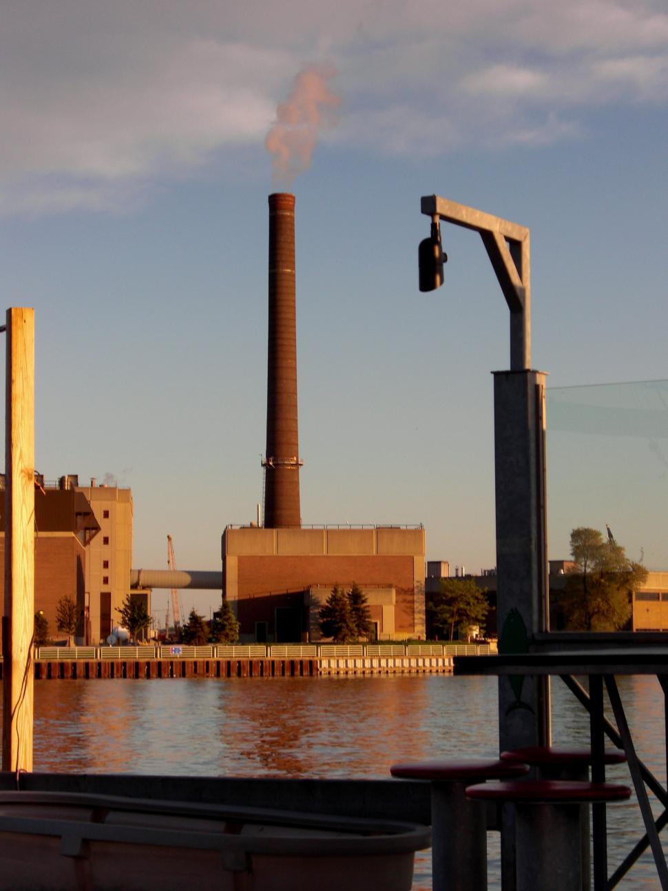 Free Stock Photo of Industrial Factory Emitting Smoke From Stacks ...