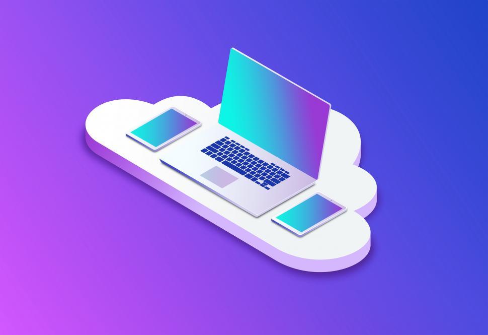 Free Stock Photo of Cloud Computing with Electronic Devices | Download ...