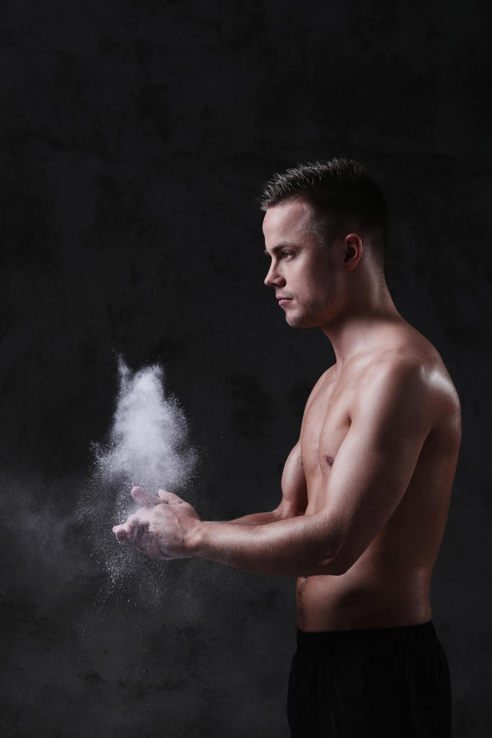 Free Stock Photo of Man with chalked up hands | Download Free Images ...