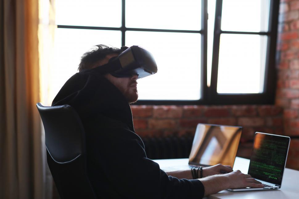 Free Stock Photo of Hacker in VR headset | Download Free Images and ...