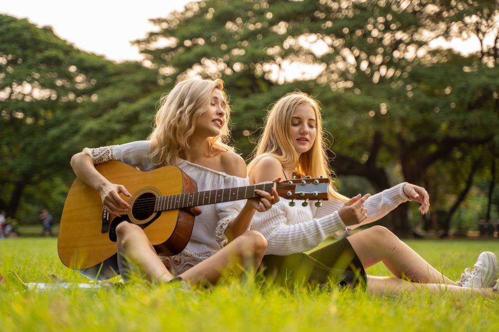 Free Stock Photo of Young women singing in the park | Download Free ...