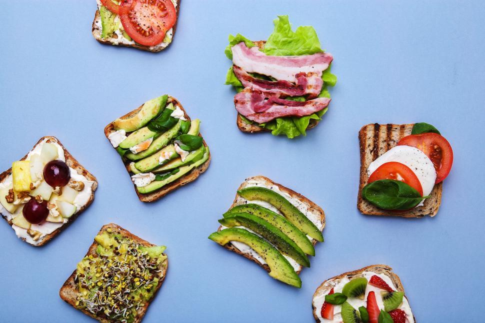 Free Stock Photo of Background of fancy toasts | Download Free Images ...