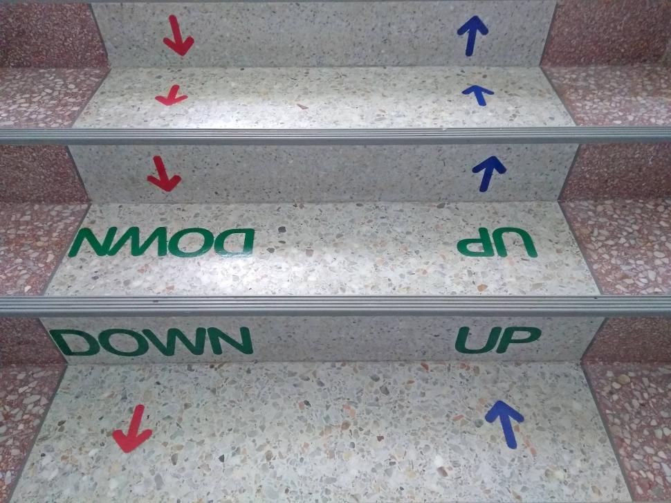 Free Stock Photo of Up Down Stairs Arrows Rule | Download Free Images ...