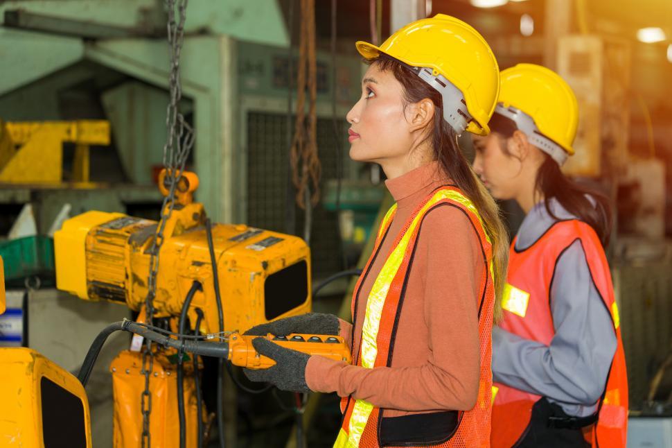 Free Stock Photo of Asian woman labor, They are working in the factory ...