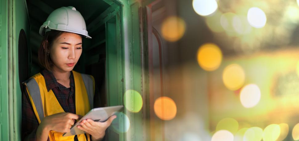 Free Stock Photo of Female machine maintenance engineer checking repair ...