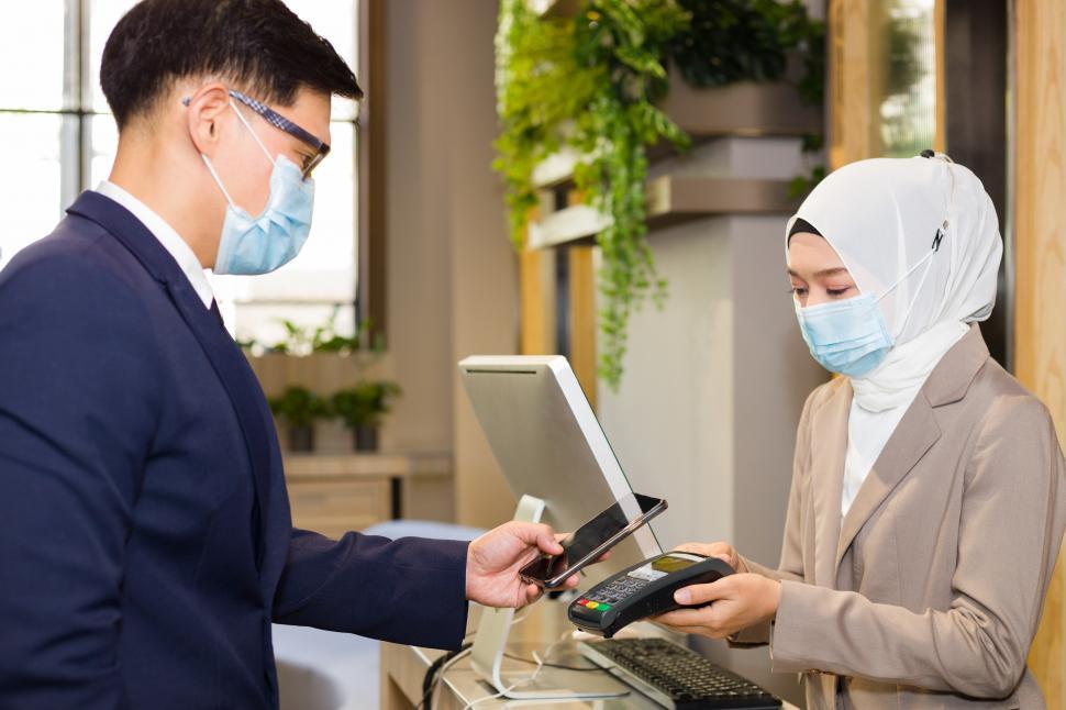 Free Stock Photo of Man making a touchless payment | Download Free ...