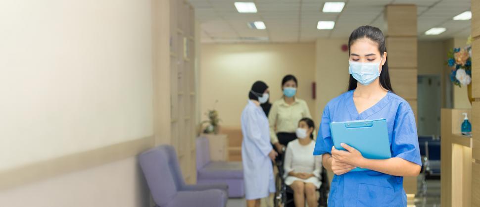 Free Stock Photo of Female Medical personnel in the hospital halls ...