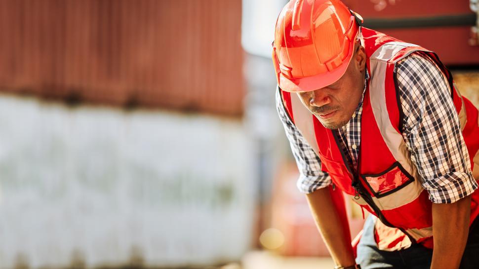 Free Stock Photo of Workers are weary of hard work the hot weather ...