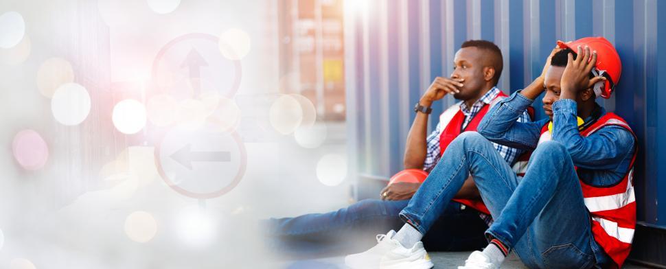 Free Stock Photo of Industrial workers are stressed by unstable jobs ...