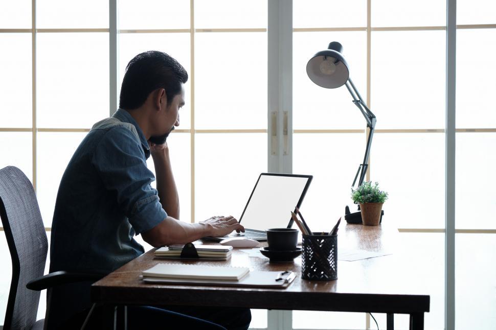 Free Stock Photo of Man working in a bright room | Download Free Images ...
