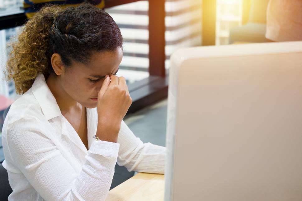 Free Stock Photo of Tense woman working | Download Free Images and Free ...